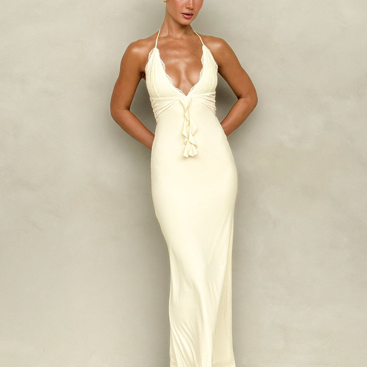DEENA MAXI DRESS - YELLOW : LEMON – Tiger Mist USA