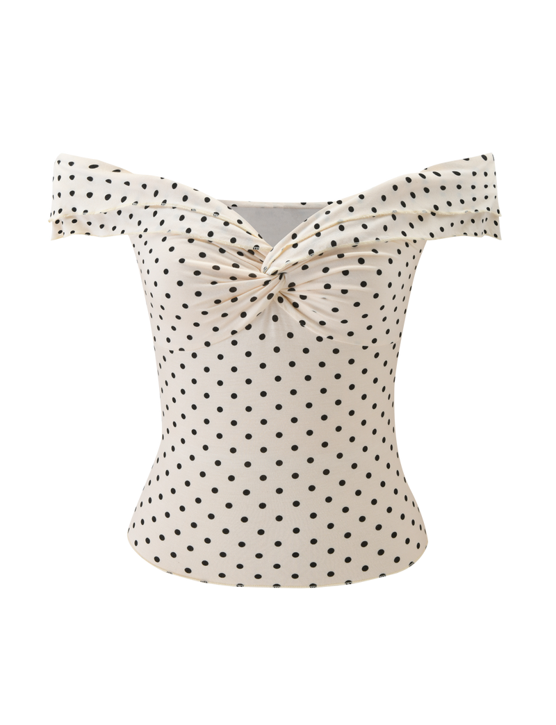 DENALI TOP - CREAM DOT – Tiger Mist USA