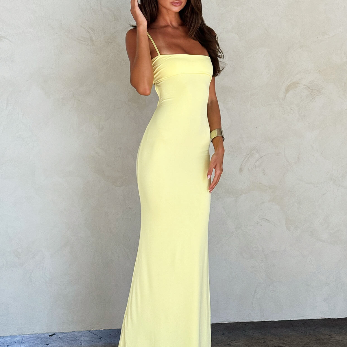CARA DRESS - YELLOW : PASTEL CITRUS – Tiger Mist USA