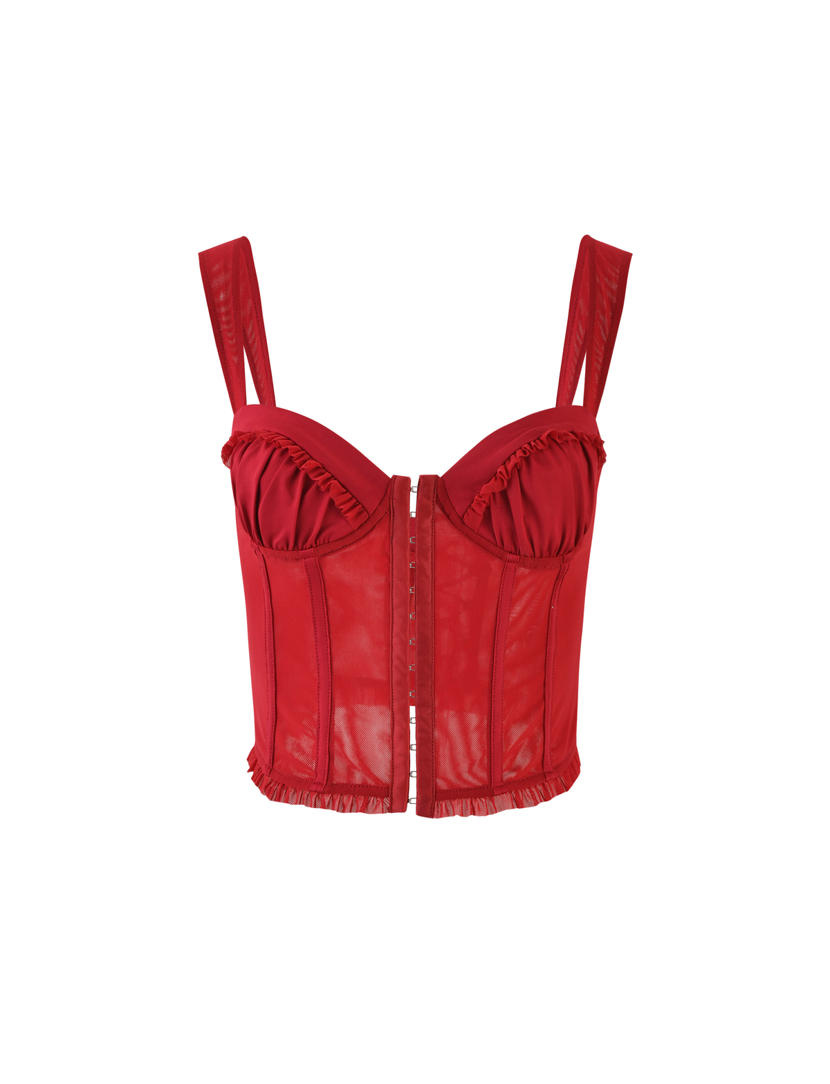 GINNY TOP - RED : CHERRY RED – Tiger Mist USA