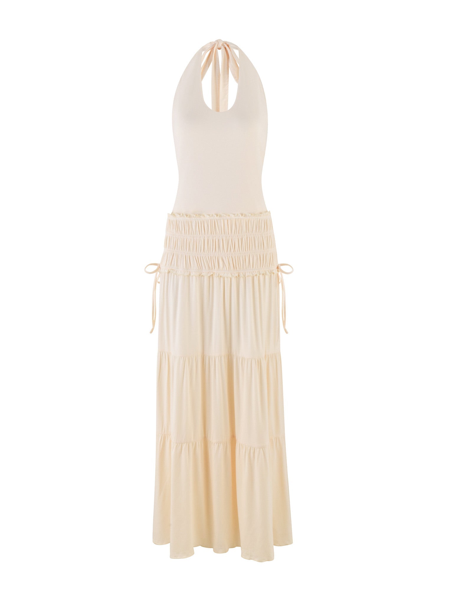 DENALI HALTER DRESS - NEUTRAL : BONE – Tiger Mist USA