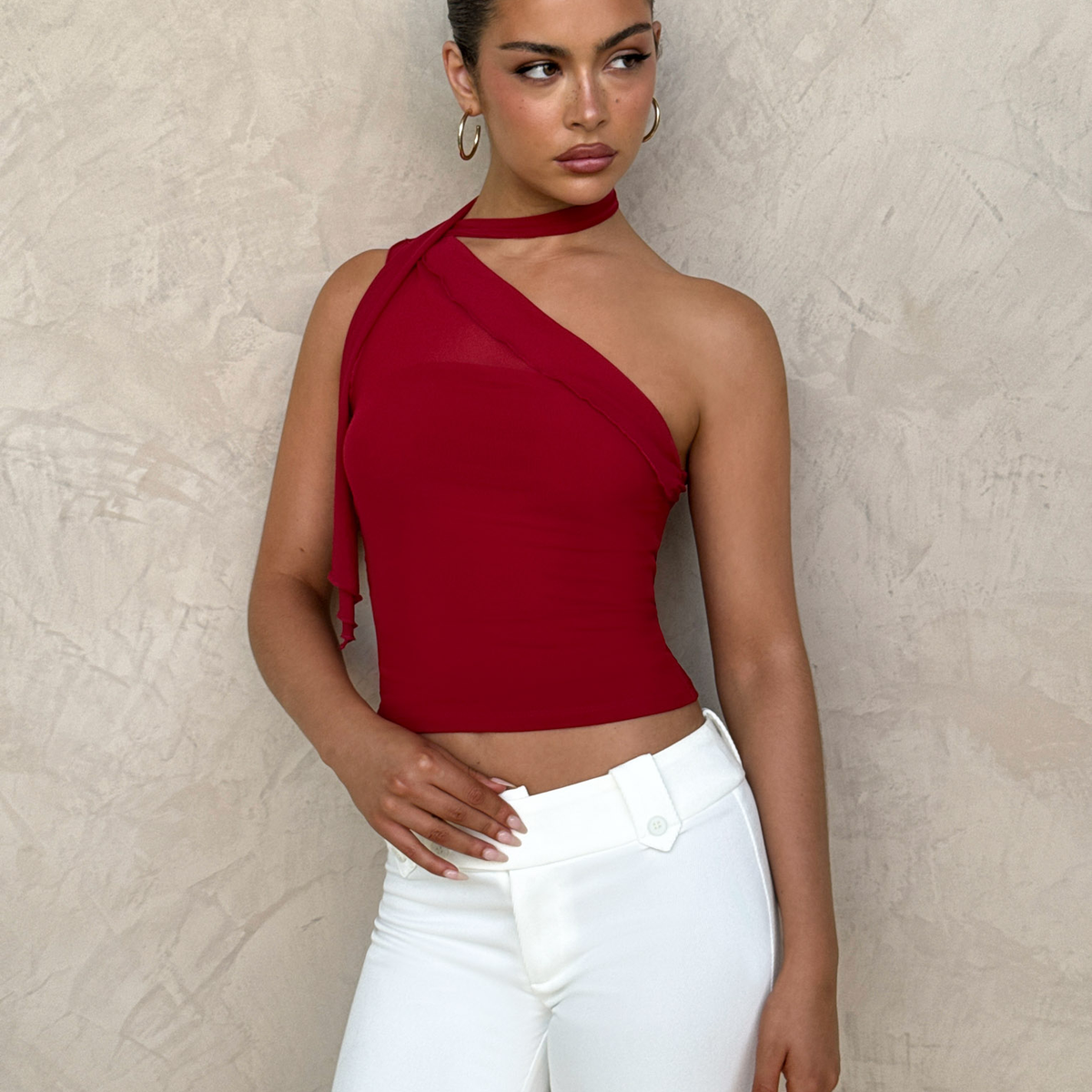 FIONA TOP - RED – Tiger Mist USA