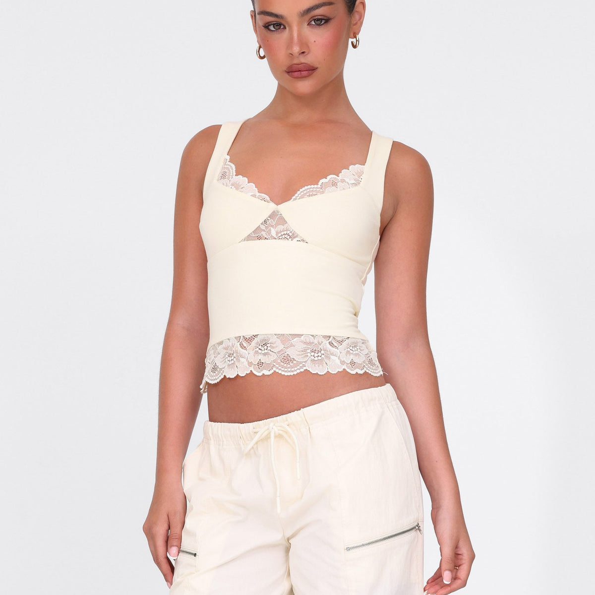 DIONE LACE TOP - YELLOW : BUTTER : SOFT BUTTER – Tiger Mist USA