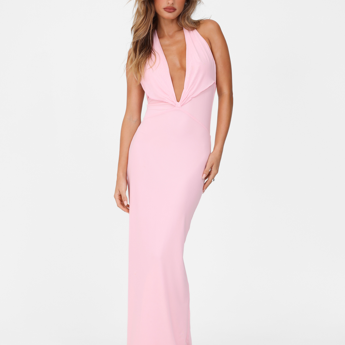 CRESSIDA MAXI DRESS - PINK : BABY PINK – Tiger Mist USA