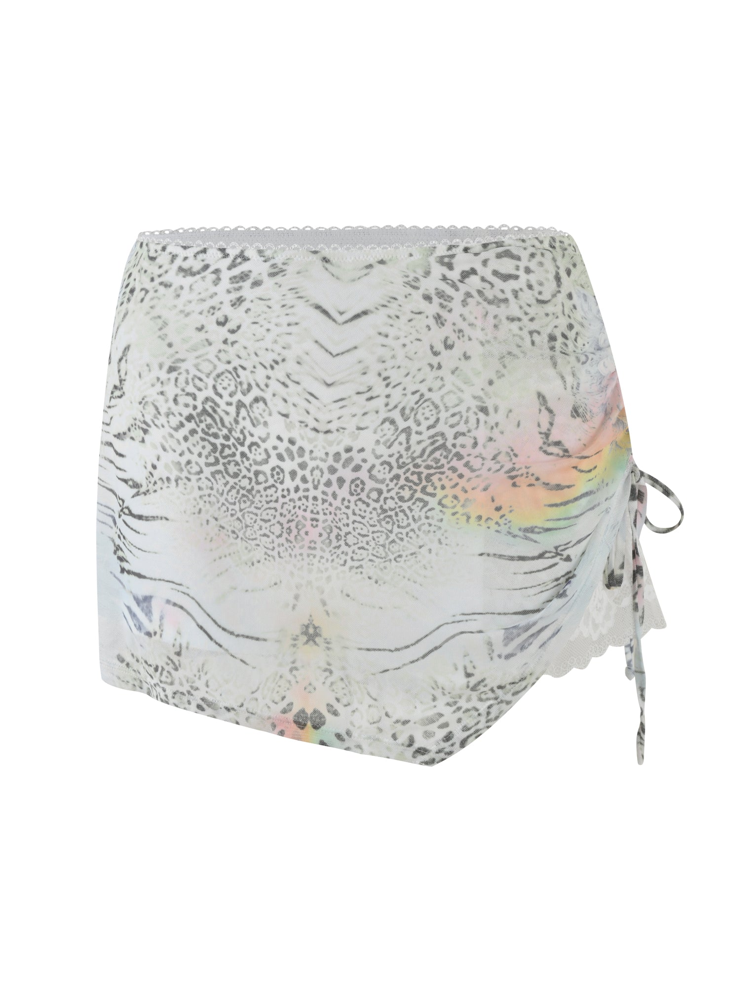 JOSEPHINE MINI SKIRT - WHITE : ANIMAL : ANIMAL PRINT – Tiger Mist USA
