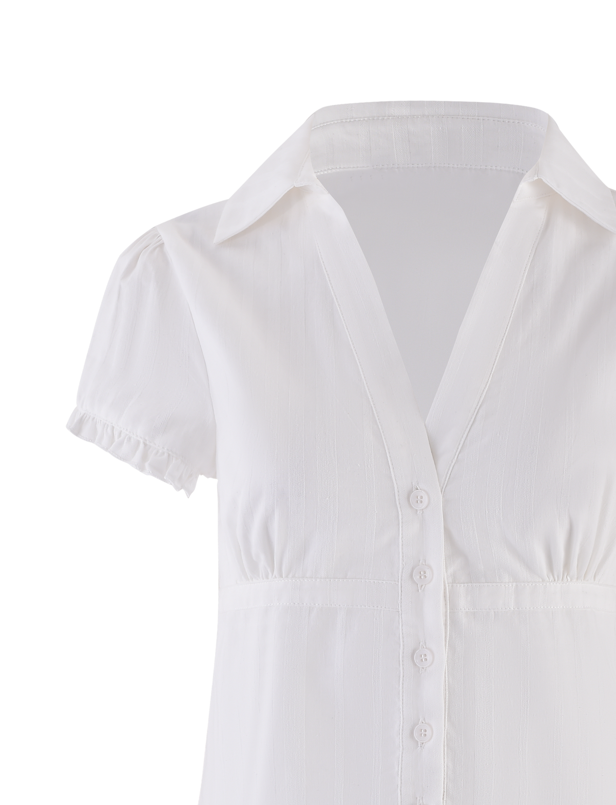VALERIE SHORT SLEEVE SHIRT - WHITE – Tiger Mist USA