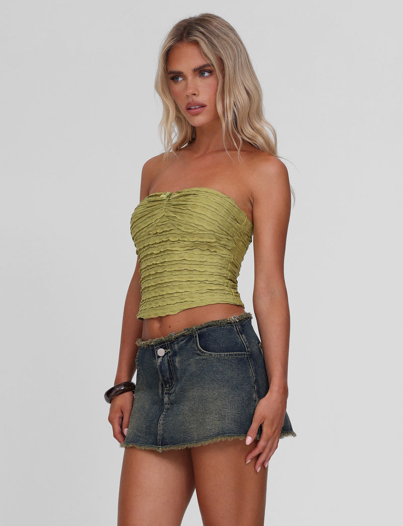 ROSALYN TOP - GREEN – Tiger Mist USA