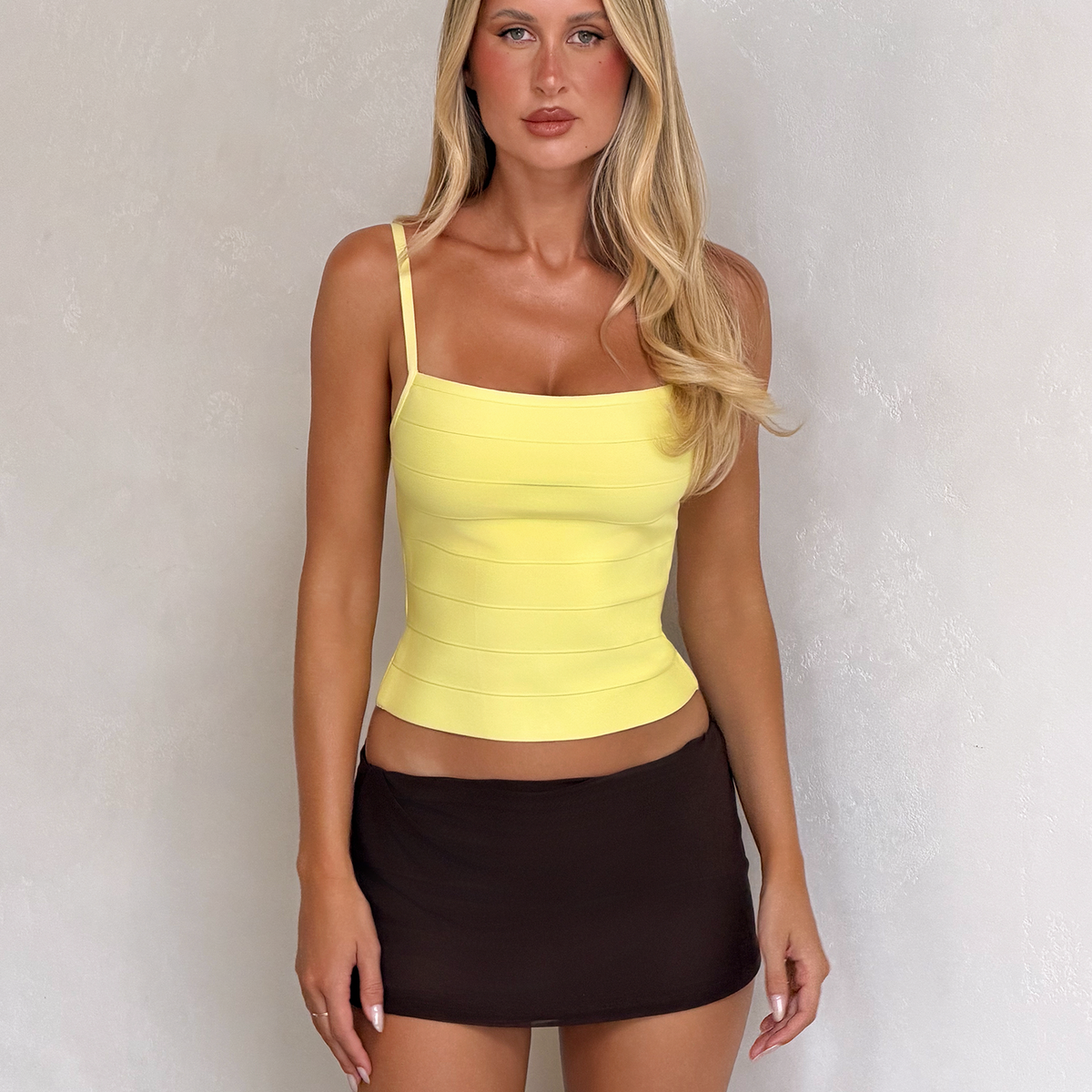 MIDORI BANDAGE TOP - YELLOW – Tiger Mist USA
